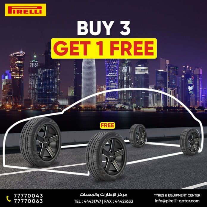 Pirelli Tyre Offer In Qatar BUY 3 GET 1 FREE pirelli-tyre-offer-in-qatar-buy-3-get-1-free